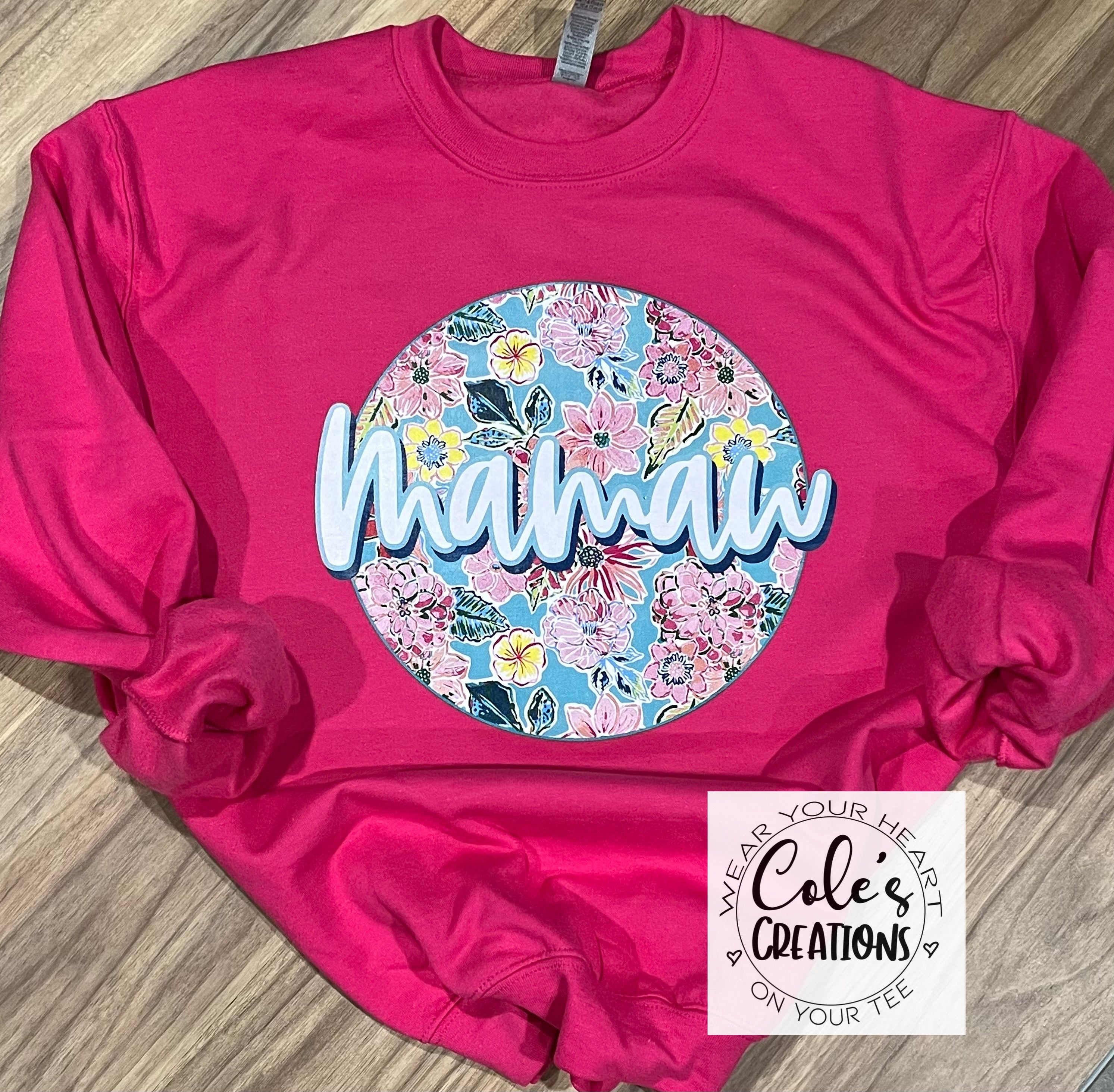 Floral grandparents design – Cole's Creations